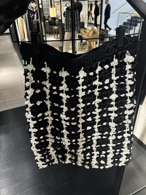 Chanel Midi Skirt - Black And White