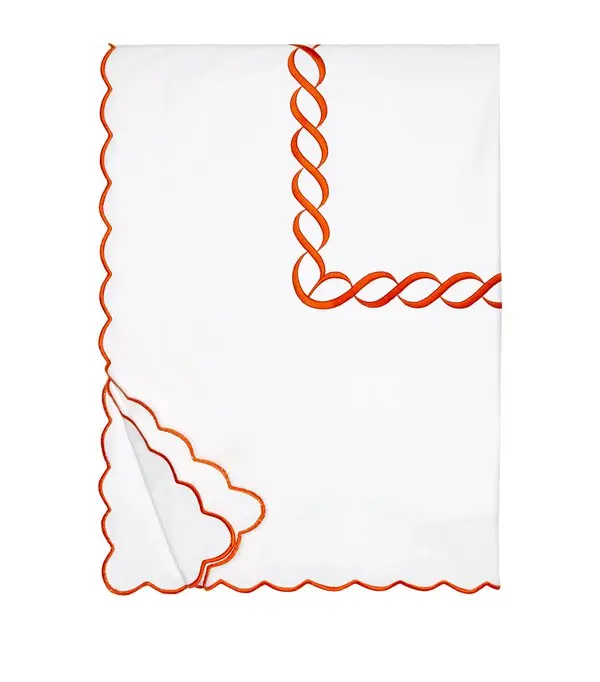 PRATESI Treccia King Duvet Cover - Orange