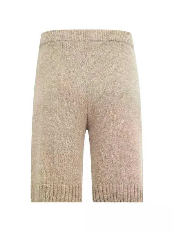 Auralee Drawstring Pocket Knit Shorts - Neutrals