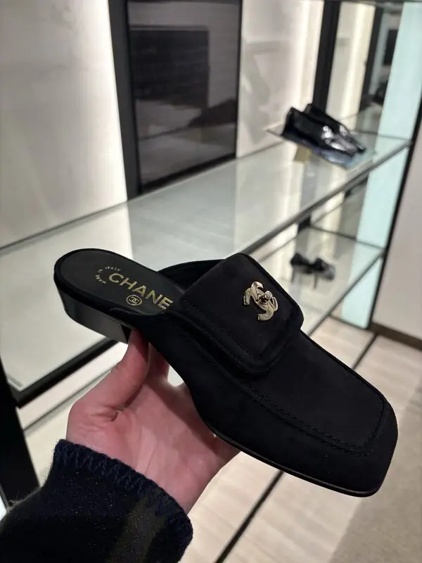 Chanel Square Toe Loafer - Black