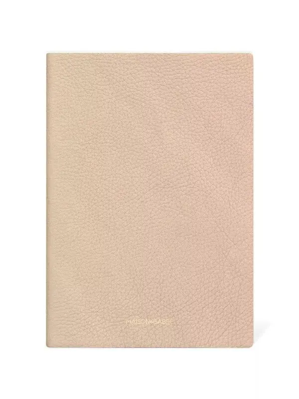 MAISON DE SABRE Leather Notebook - Neutrals
