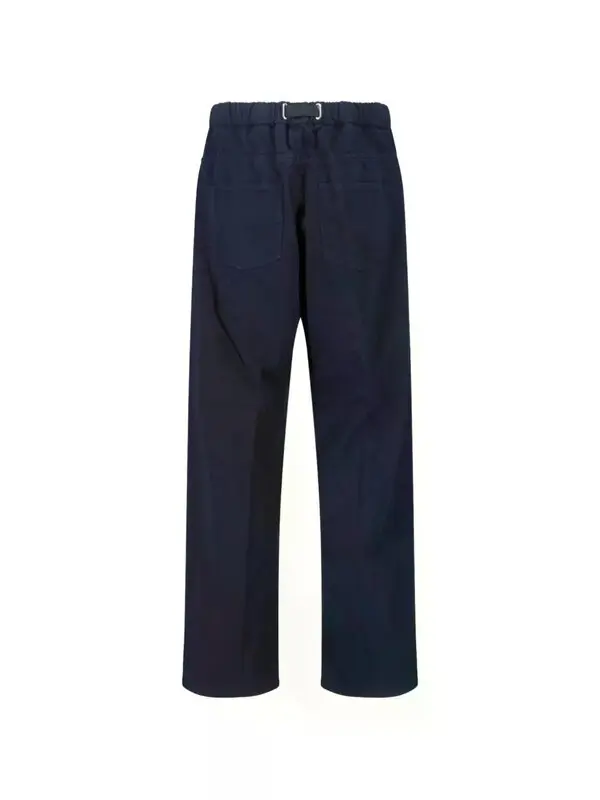 WHITE SAND Belted Trousers - Blue