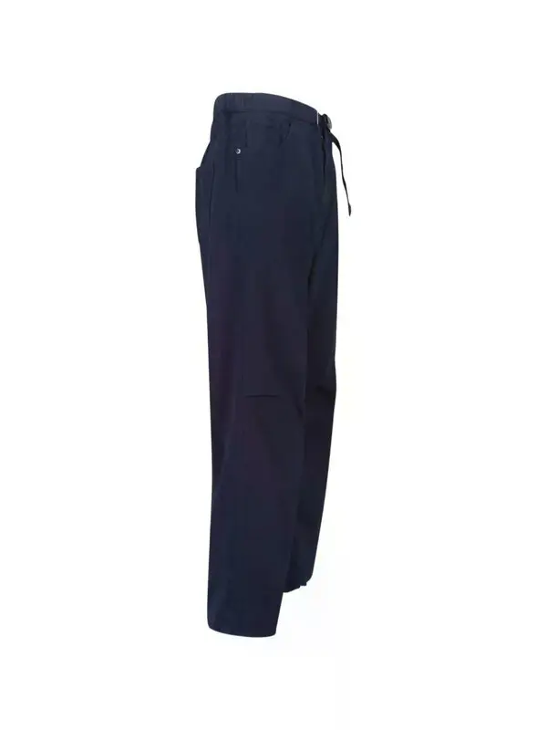 WHITE SAND Belted Trousers - Blue