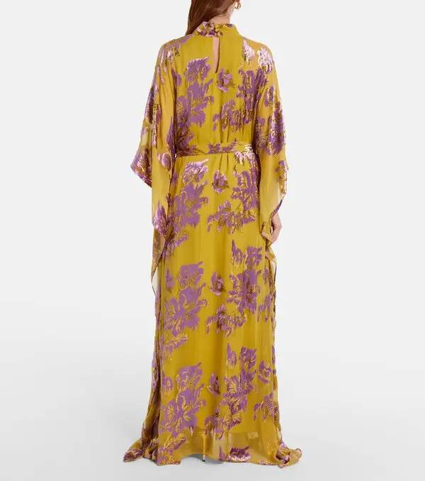TALLER MARMO Leonor Floral Fil Coupe Kaftan