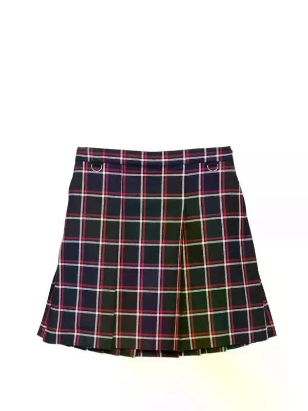 Undercover Tartan Pleated Skirt - Blue