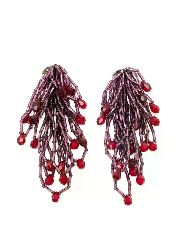 KIKO KOSTADINOV Cowen Beaded Earrings - Purple