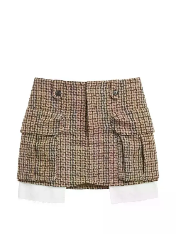 ELEH Houndstooth Mini Skirt