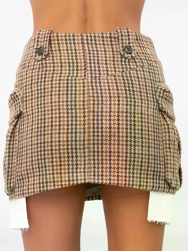 ELEH Houndstooth Mini Skirt