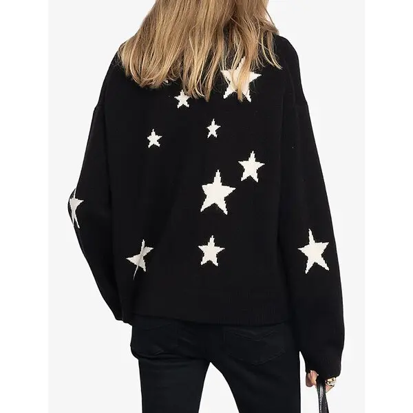 Zadig&Voltaire Markuz Star-print Cashmere Jumper