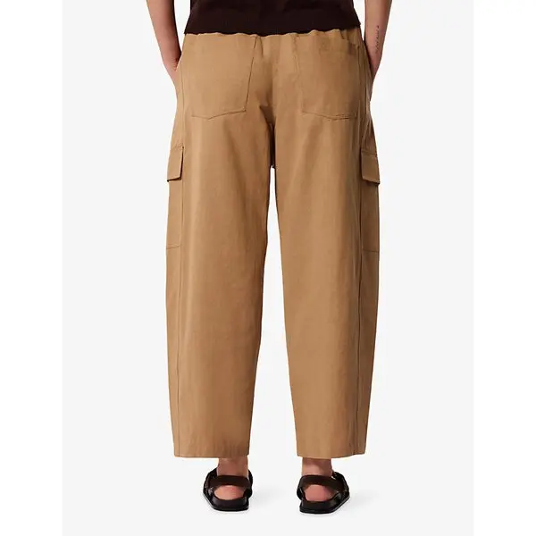 Whistles Utility Barrel-leg Cotton Trousers