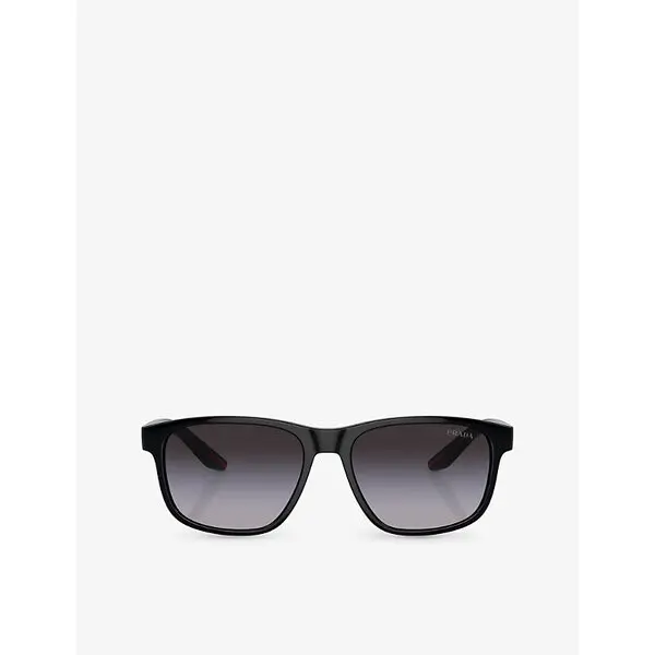 Prada Ps 06ys Pillow-frame Sunglasses - Black
