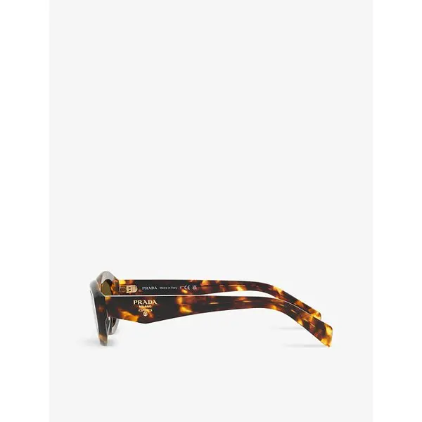 Prada Pr 26zs Irregular-shape Sunglasses - Brown