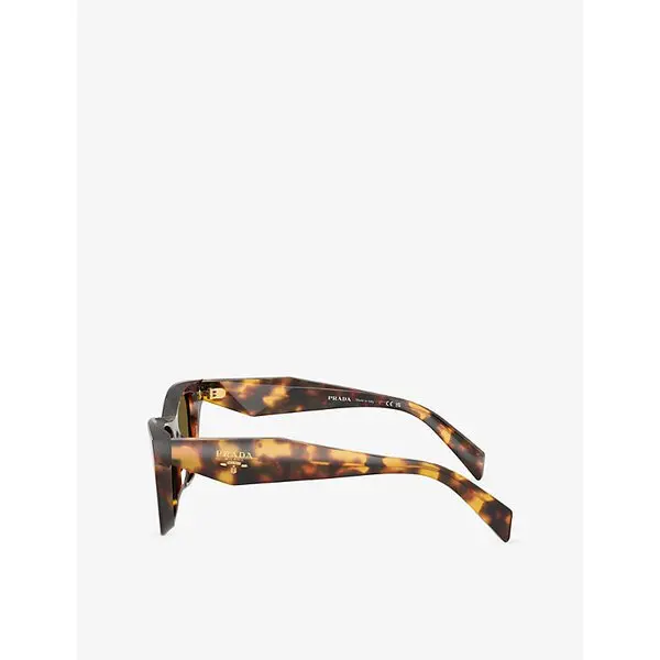 Prada Butterfly-frame Acetate Sunglasses - Brown