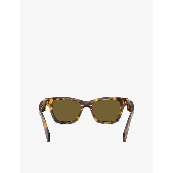 Prada Butterfly-frame Acetate Sunglasses - Brown