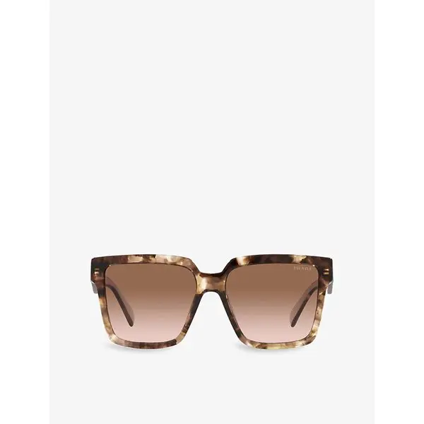 Prada Pr 24zs Square-frame Sunglasses - Brown
