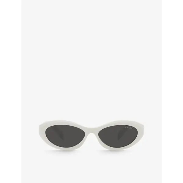 Prada Rectangle-frame Acetate Sunglasses - Black