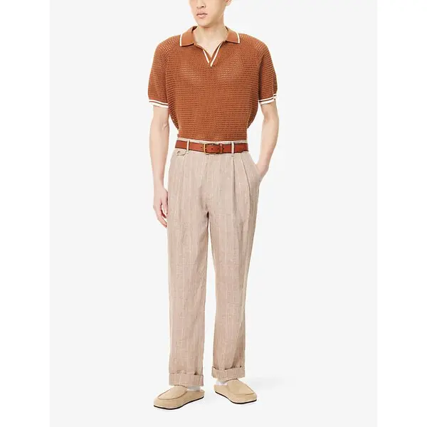 PERCIVAL Tennis Boxy Cotton-knit Polo Top