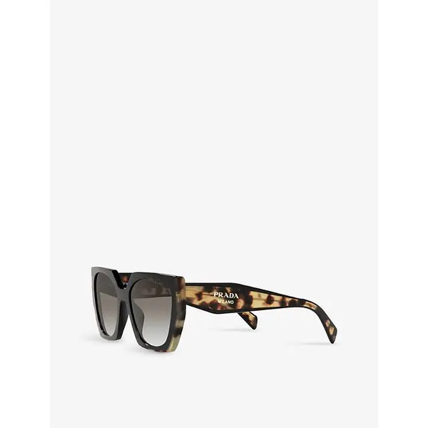 Prada Pr 15ws Cat-eye Sunglasses - Black