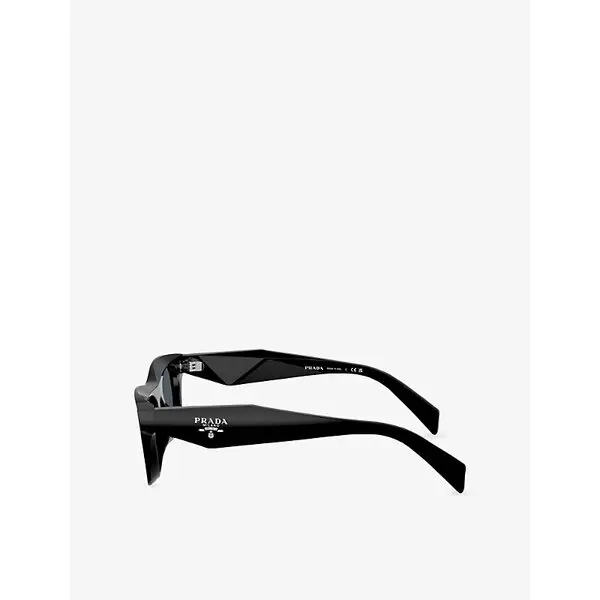 Prada Pillow-frame Acetate Sunglasses - Black