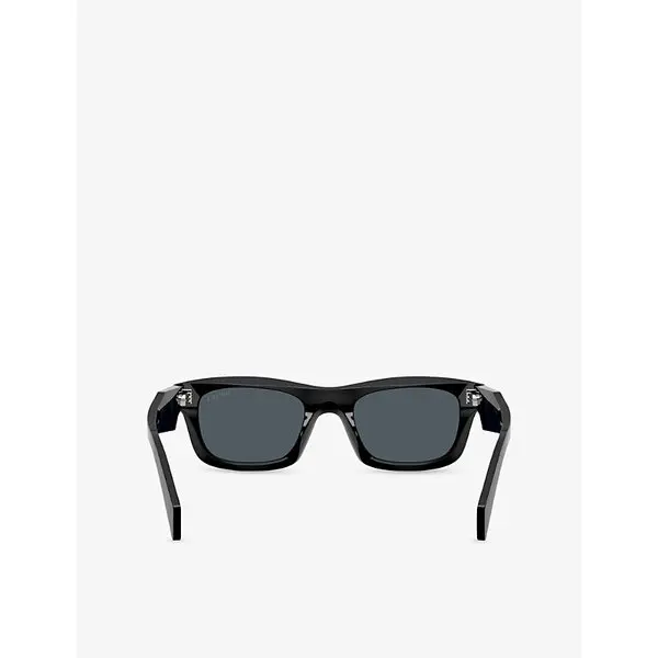 Prada Pillow-frame Acetate Sunglasses - Black