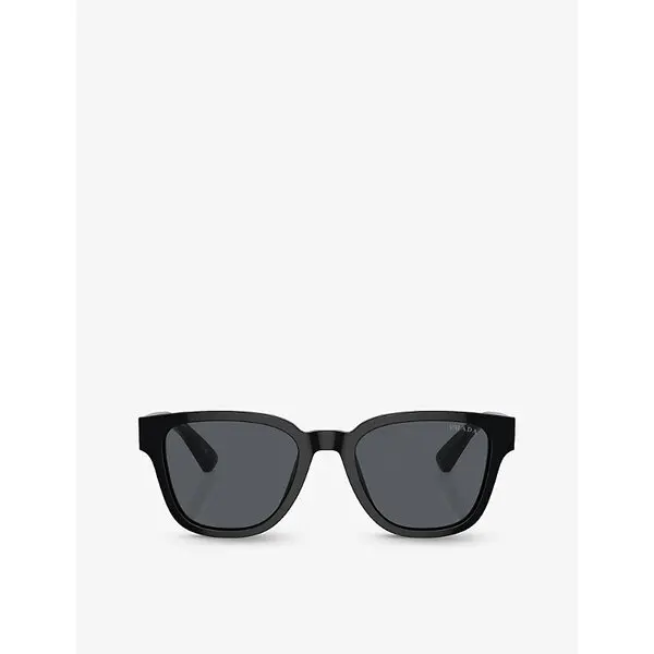 Prada Pillow-frame Acetate Sunglasses - Black