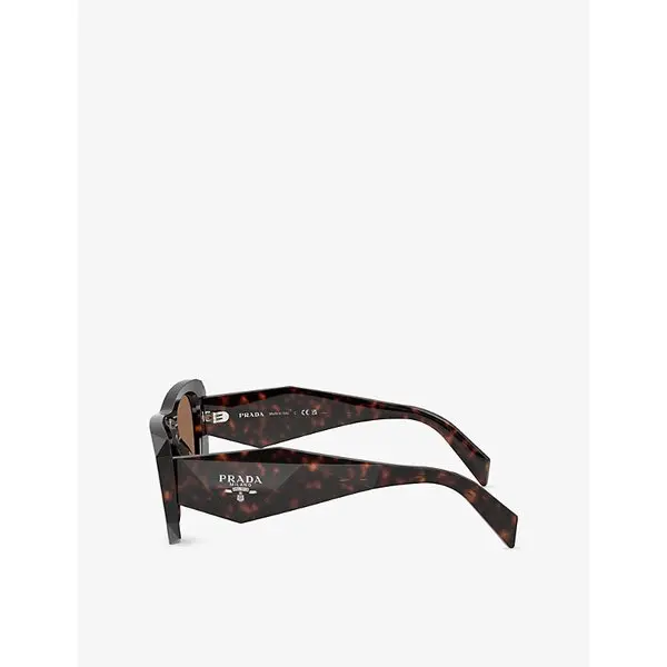 Prada Square-frame Acetate Sunglasses - Brown