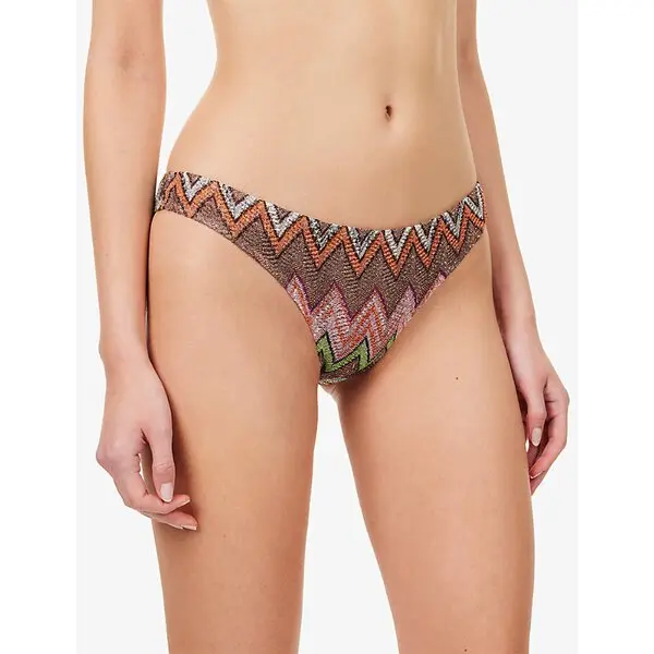 Missoni Raschel Chevron-knit Bikini Set - Multicolor W/dark Base