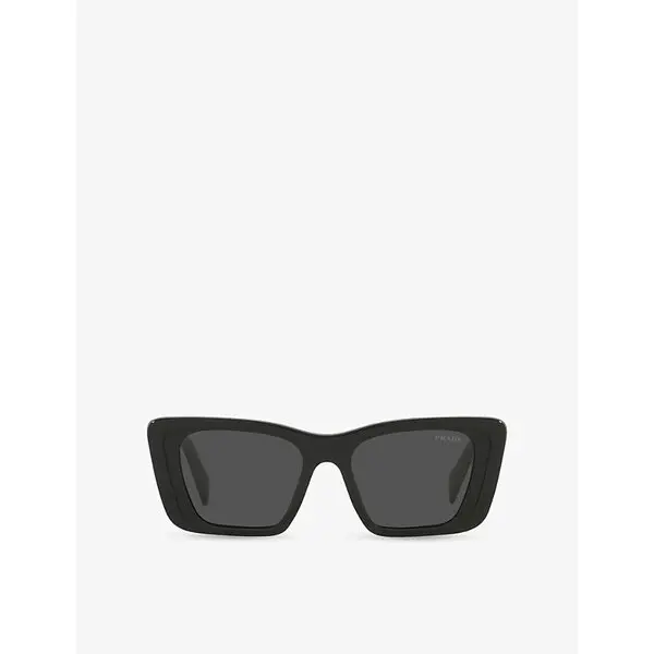 Prada Pr 08ys Butterfly-shaped Sunglasses - Black