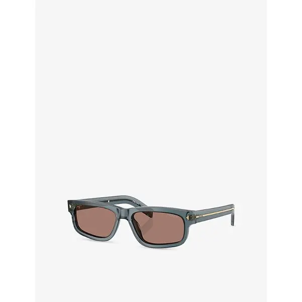 Prada Rectangle-frame Acetate Sunglasses