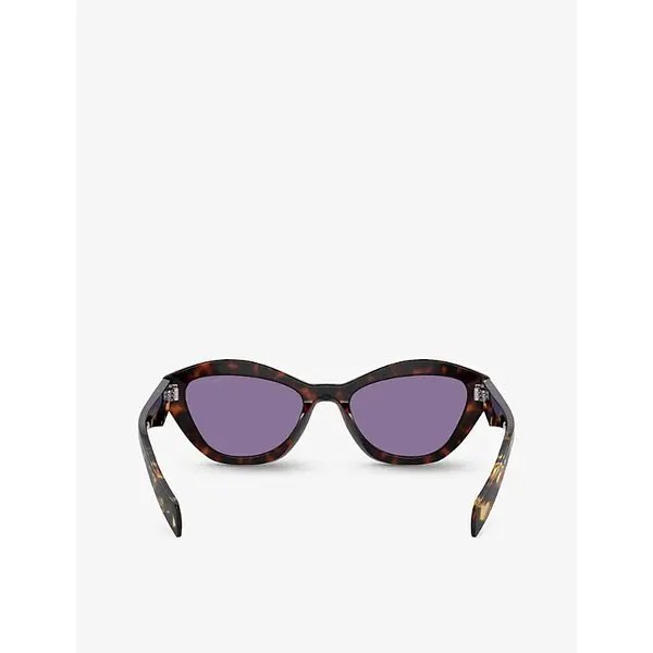 Prada Butterfly-frame Acetate Sunglasses - Brown
