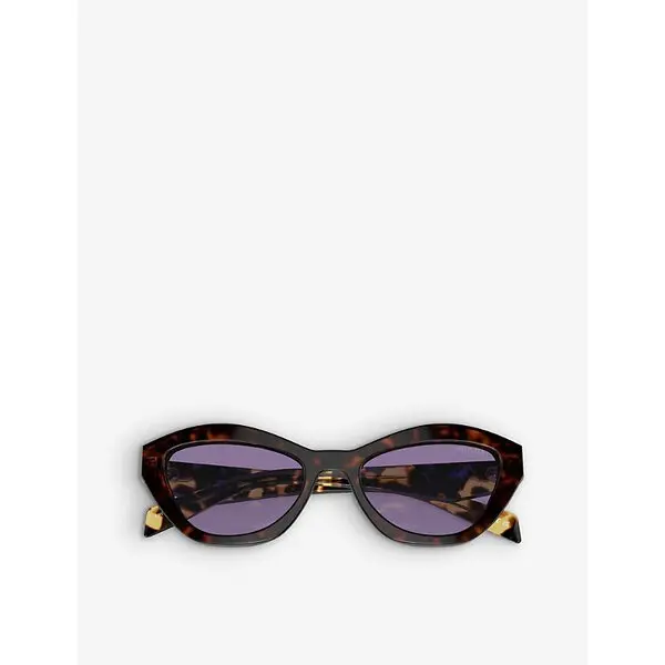 Prada Butterfly-frame Acetate Sunglasses - Brown