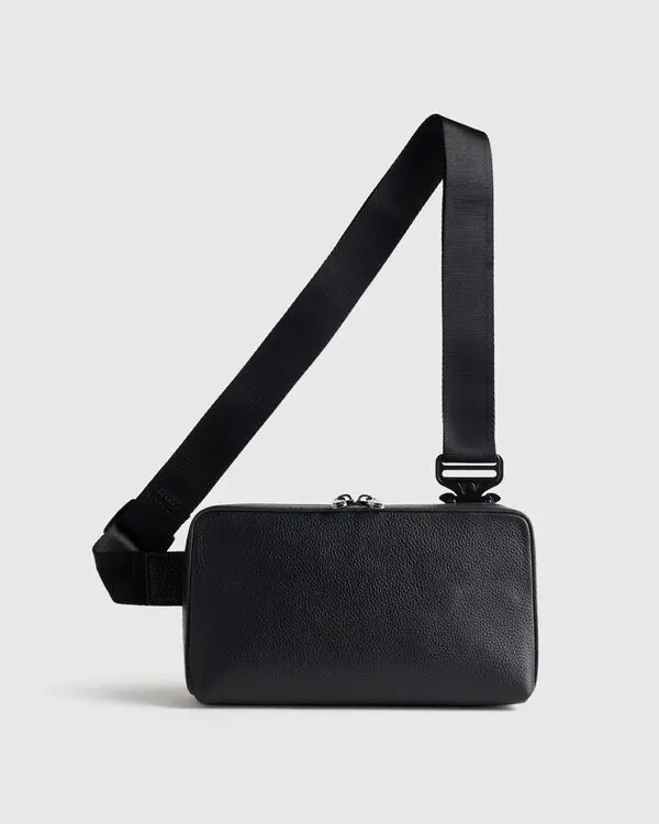 Quince Italian Leather Sling - Black