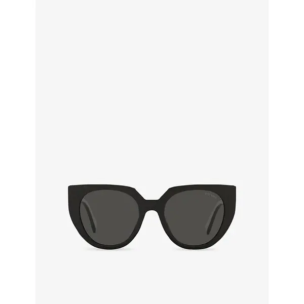 Prada Acetate Cat-eye Sunglasses - Black