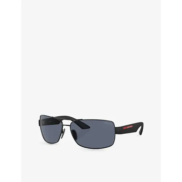Prada Ps 50zs Pillow-frame Sunglasses - Black