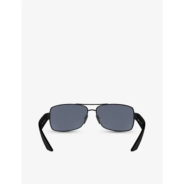 Prada Ps 50zs Pillow-frame Sunglasses - Black