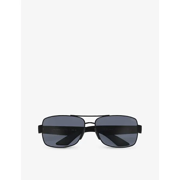 Prada Ps 50zs Pillow-frame Sunglasses - Black