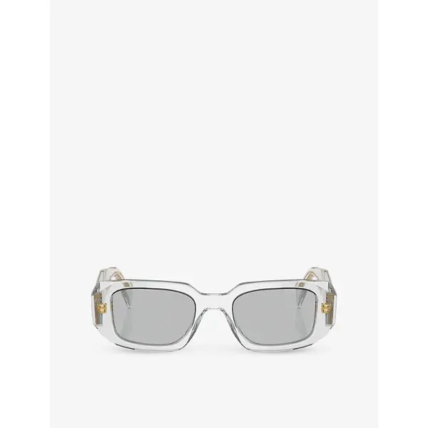 Prada Pr 17ws Rectangular-frame Sunglasses - Clear