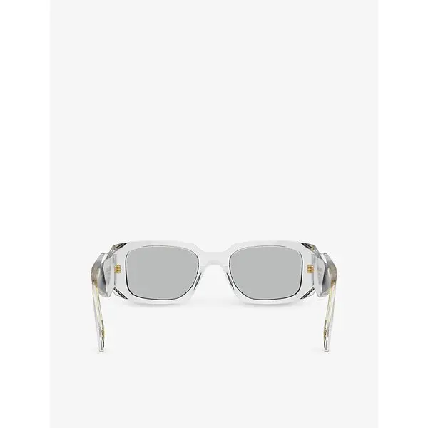 Prada Pr 17ws Rectangular-frame Sunglasses - Clear