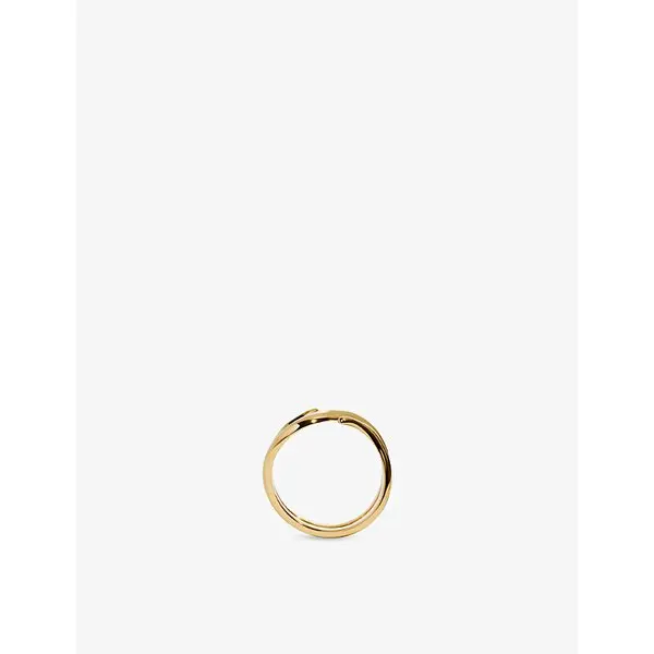 Monica Vinader 18ct Yellow Vermeil Swirl Ring