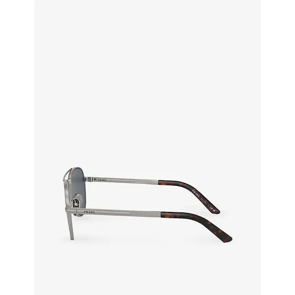 Prada Pilot-frame Metal Sunglasses