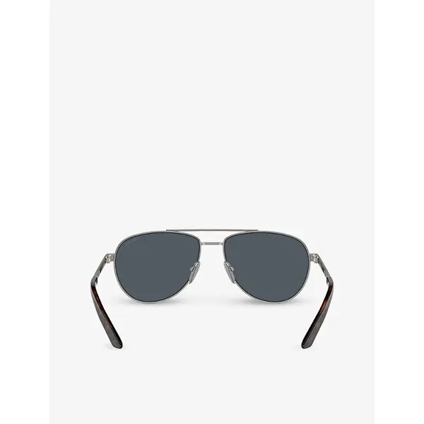 Prada Pilot-frame Metal Sunglasses