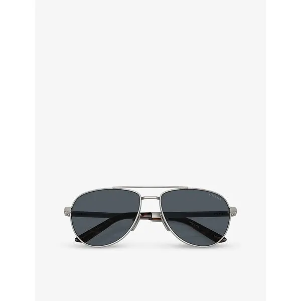 Prada Pilot-frame Metal Sunglasses