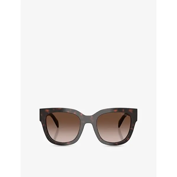 Prada Square-frame Acetate Sunglasses - Brown