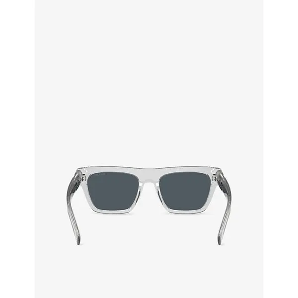 Prada Rectangle-frame Acetate Sunglasses - Grey