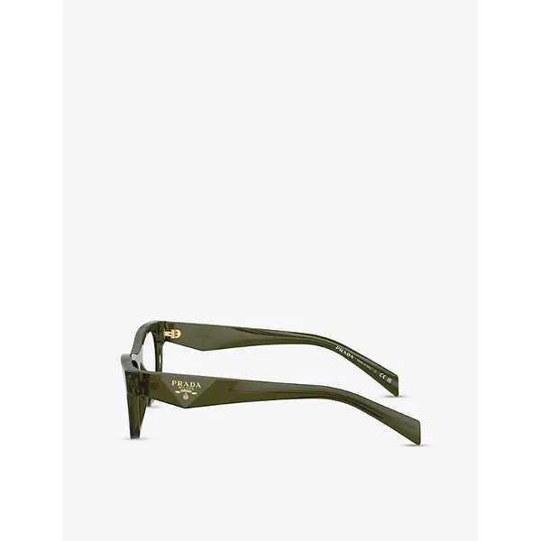Prada Butterfly-frame Acetate Eyeglasses - Green