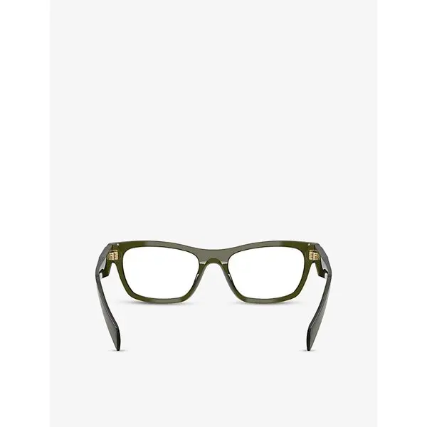 Prada Butterfly-frame Acetate Eyeglasses - Green