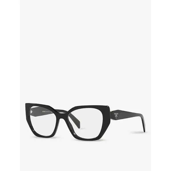 Prada Pr 18wv Square-framed Acetate Eyeglasses - Black