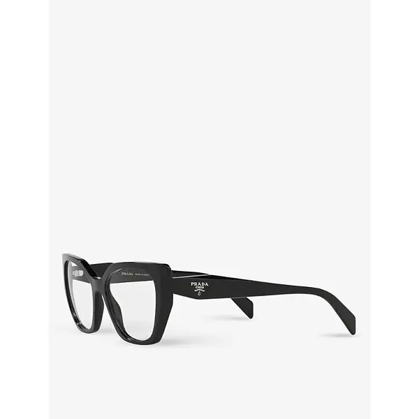 Prada Pr 18wv Square-framed Acetate Eyeglasses - Black
