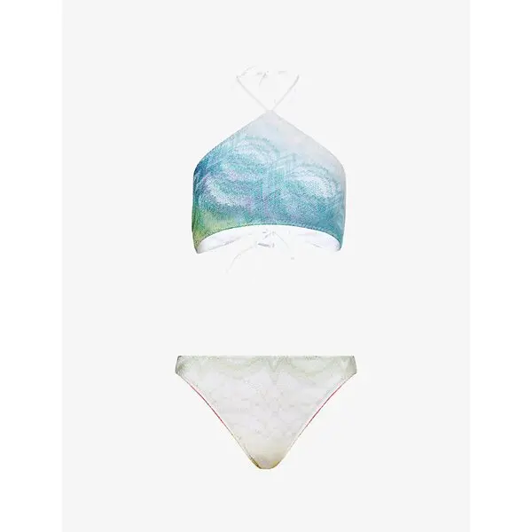 Missoni Graphic-print Raschel Knit Bikini Set - Multicolor