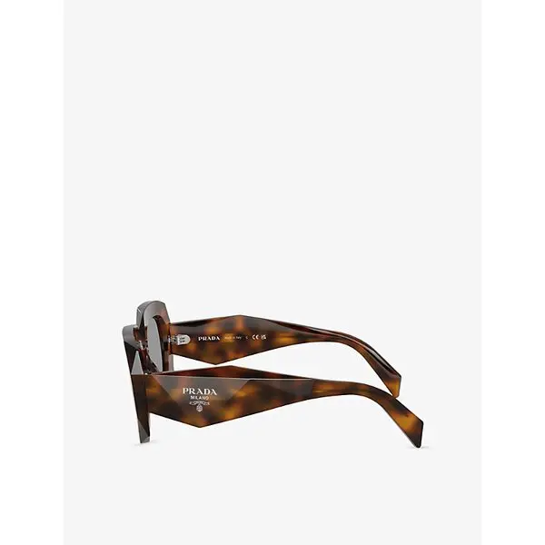 Prada Square-frame Acetate Sunglasses - Brown